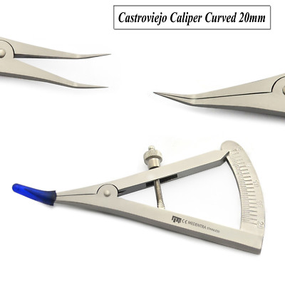 Castroviejo Measuring Caliper Curved Dental Orthopedic Measuring ...