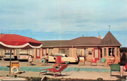 Denver Colorado Radiant Motel Vintage Standard Chrome Postcard Posted ...