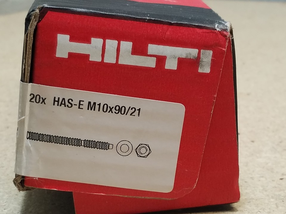 Hilti HAS-E Anchor Rods M10x90/21 *NEW* Qty 20 | eBay