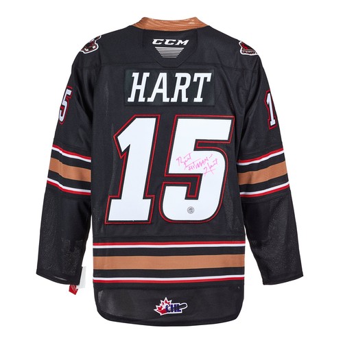 Bret Hitman Hart Calgary Hitmen Autographed CHL CCM Jersey | eBay