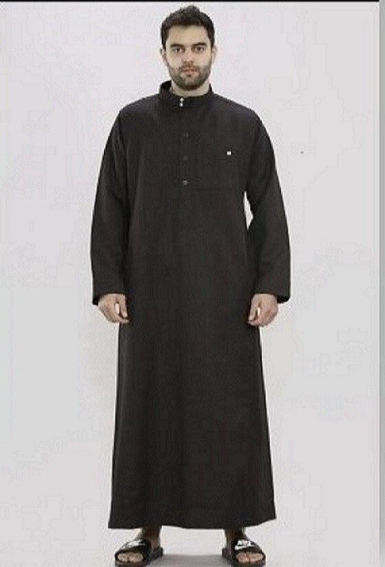 Mens Thobes/Jubba/Kandoorah/Islamic Prayer Gown-Oxford style Collar ...