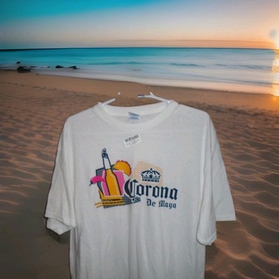 CORONA BEER "DE MAYO" MENS TSHIRT NEW WITH STICKER SIZE XL | eBay