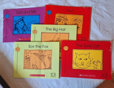 "Bob Books" Random Lot - Dot; Dot and Mit; The Big Hat; Sox the Fox ...