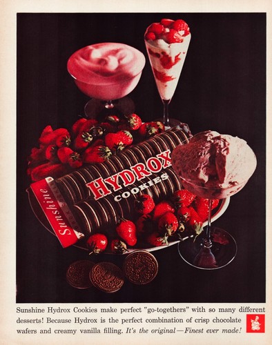 Print Ad Hydrox Cookies 1961 Sunshine Full Page Large Magazine 10.5"x13 ...