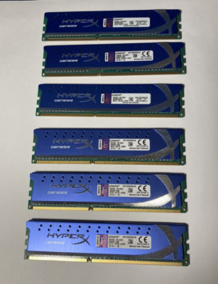 REDUCED: 6 RAM sticks Kingston HyperX Genesis DDR3 1333MHz ...