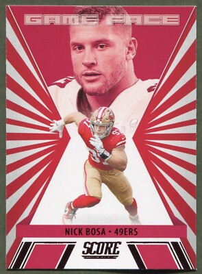 2021 Panini Score - Game Face Red - #GF3 Nick Bosa - San Francisco ...