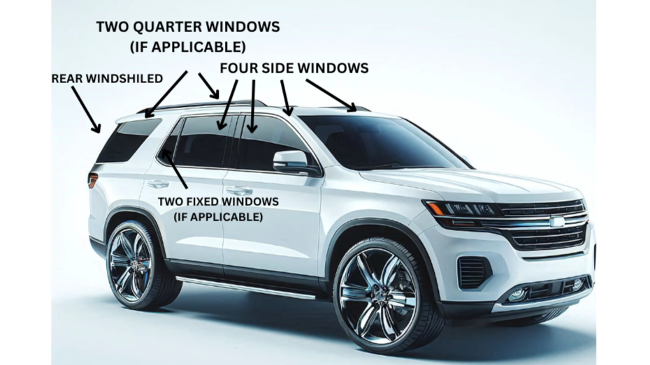 PreCut Window Film/Tint for Ford SuperDuty F250/F350/F450/F550 24-17 ...