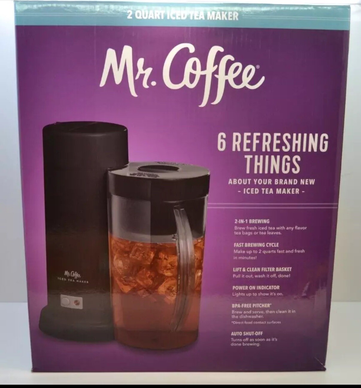 Mr. Coffee TM1 2qt. Iced Tea & Iced Coffee Maker Box | eBay