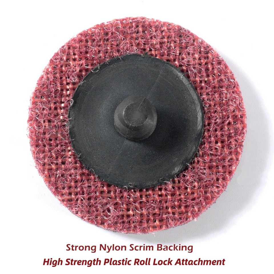 46PCS 2" Roll Lock Sanding Discs Set W/ 1/4 Holder Die Grinder Quick ...