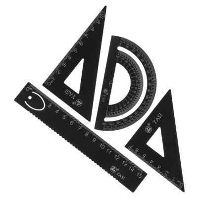 Ruler Set Student Classroom Math Geometry Tool Professional Drafting ...