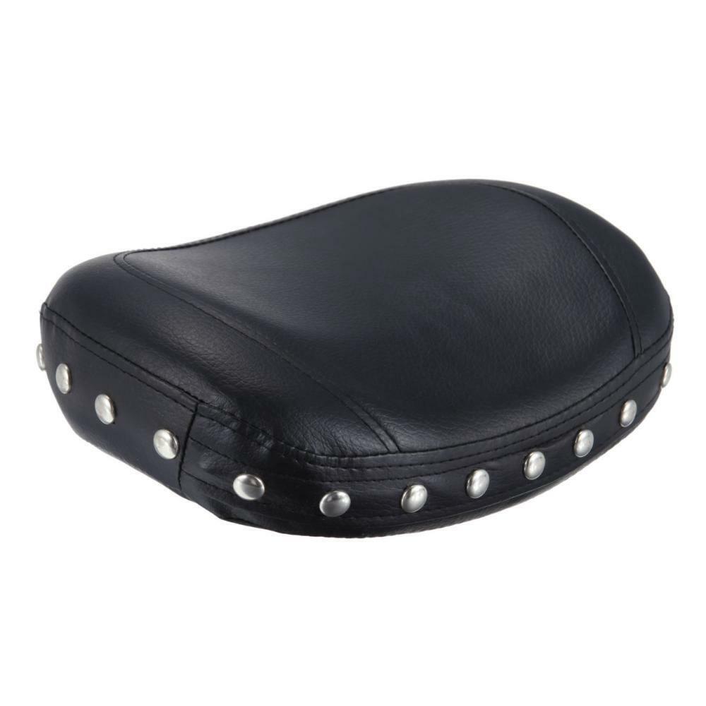Studded Motorcycle Passenger Sissy Bar Backrest Cusion Pad For Harley ...
