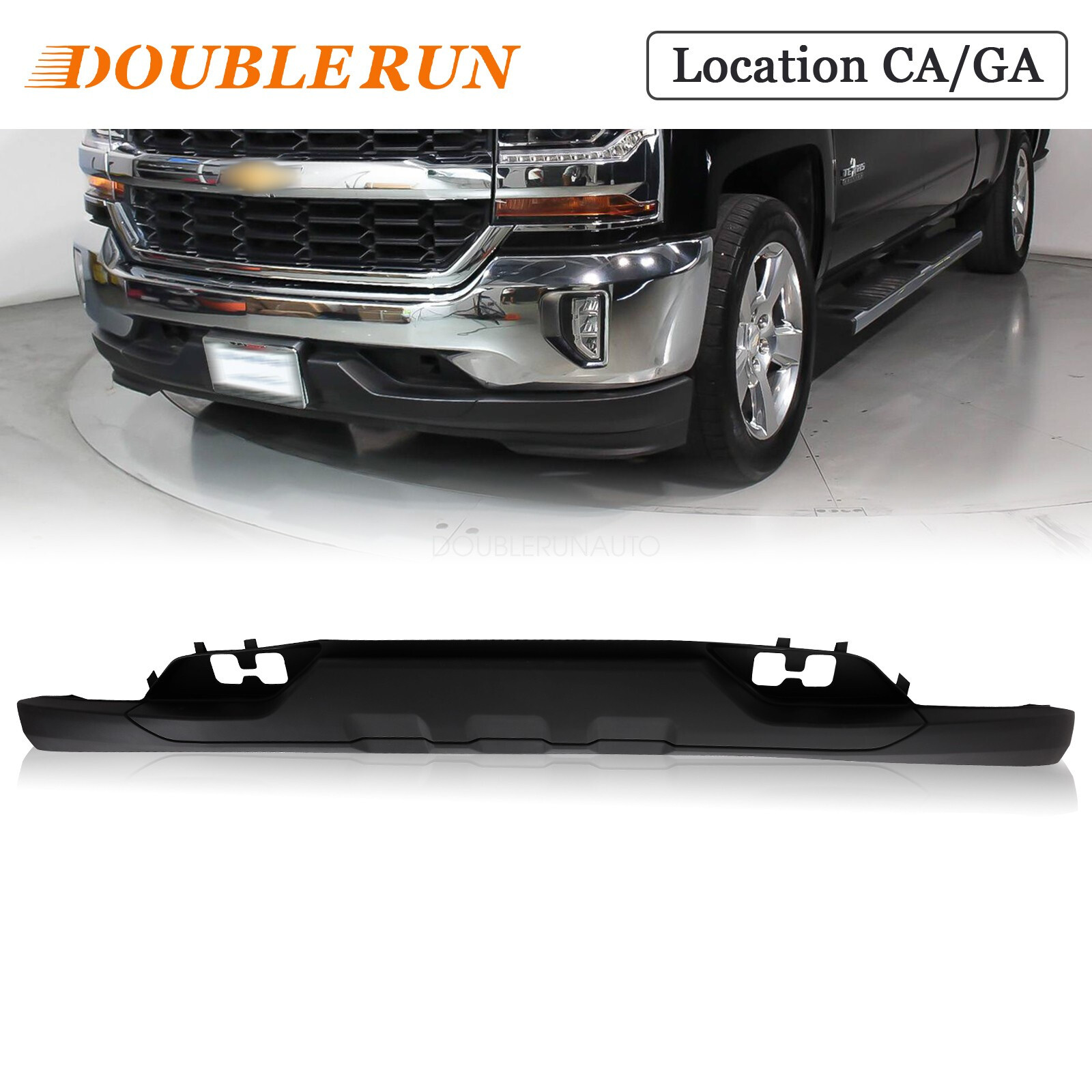 For 2016-2019 Silverado 1500 Front Bumper Valance W/ Tow Hook Holes W/O ...