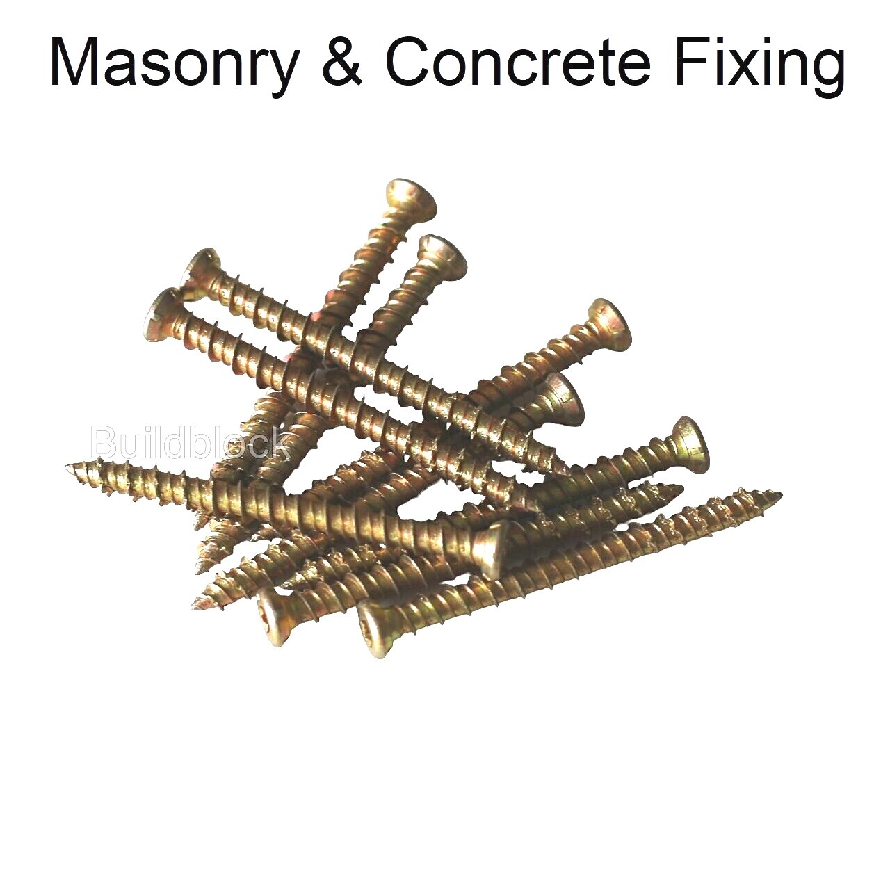 Masonry Concrete Fixing Screws Window Door Stone uPVC Wood Brick Anchor ...