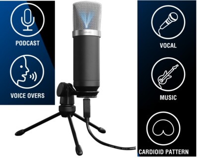 Stadium MEMUSB USB MIC Studio Microphone Podcast Youtube Skype | eBay ...