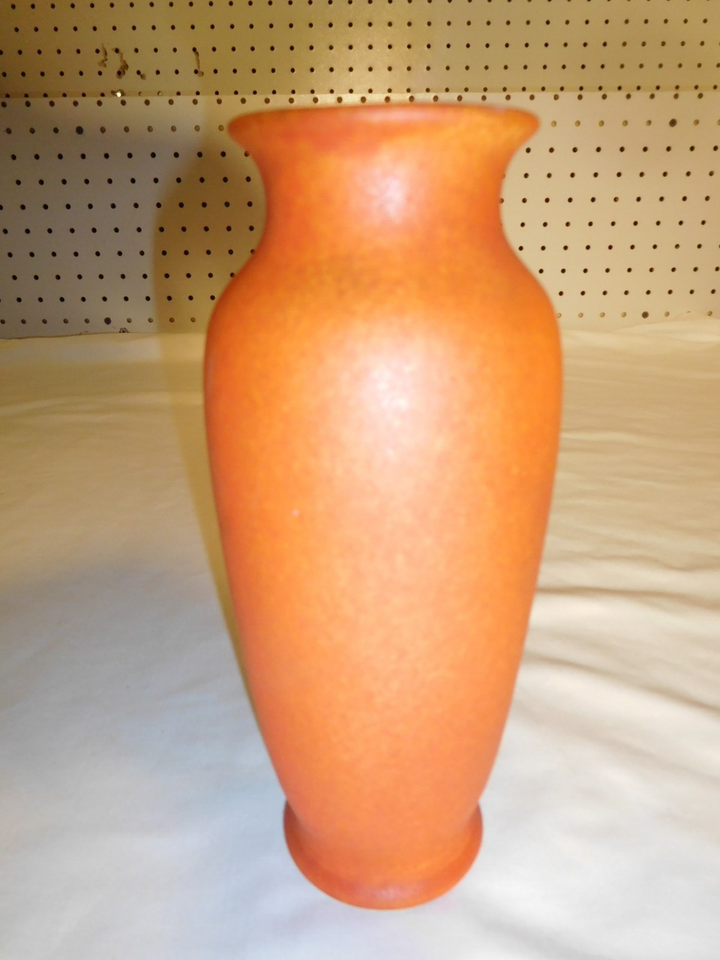 Vintage 1930's Cowan Uranium Orange 7-1/2 inch Art Pottery Vase | eBay