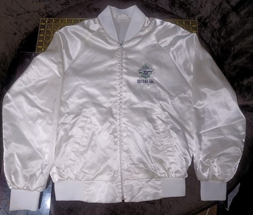 1990 Publix Supermarkets Racing Jacket White Satin NASCAR VTG RARE ...