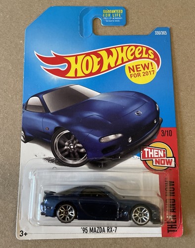 2017 Hot Wheels '95 Mazda RX-7 Blue Then and Now #3/10 | eBay