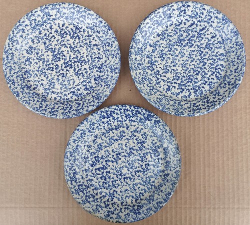 (3) HTF RARE 1981 SAMPSON Pottery 7.5" Salad Plates WESTMINSTER mass ...