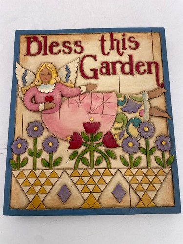 Enesco Jim Shore - Bless This Garden Wall Plaque #4009905 | eBay