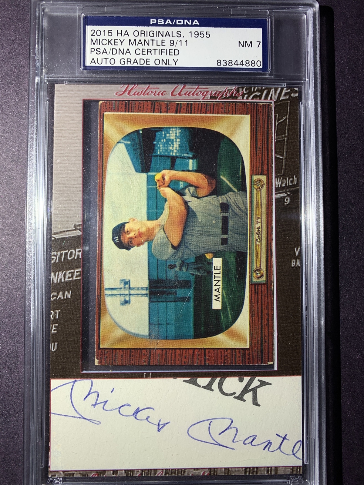 2015 HA originals 1955 Topps Mickey mantle 9/11 | eBay