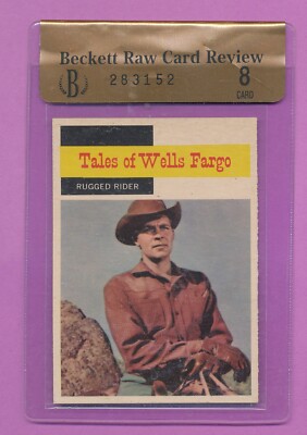 BRR 8 NM-MINT 1958 TV WESTERNS #60 RUGGED RIDER GRADED BECKETT RAW ...
