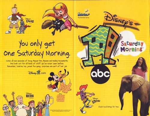 2004 DISNEY ABC Saturday Morning Cartoons Promo 2 PG PRINT AD - MICKEY ...
