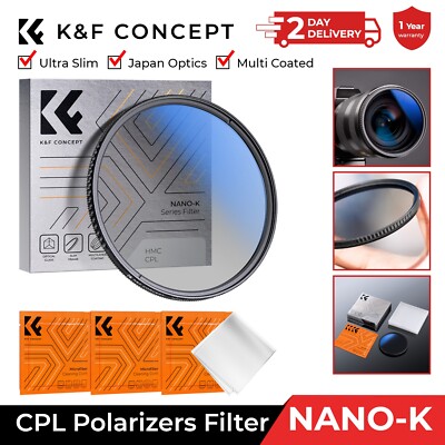 K&F Concept CPL 43-82mm Circular Polarizing Ultra-Slim Camera Lens ...