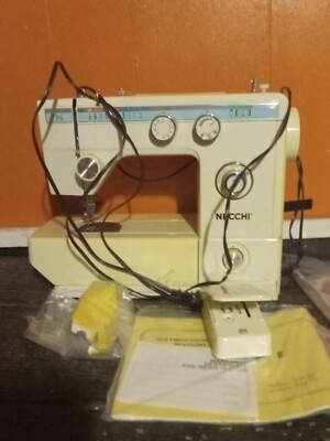 Necchi Model 535FA Sewing Machine with box, petal, and accessories | eBay