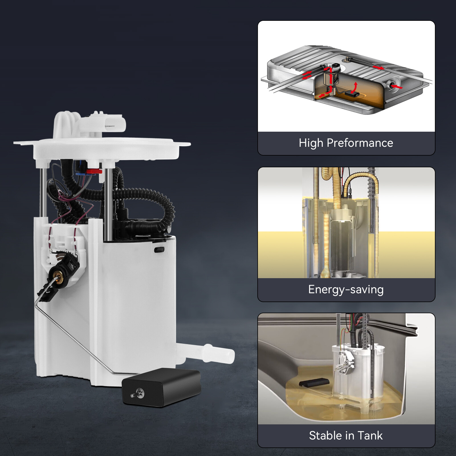 Electric Fuel Pump Assembly For 2011-2014 Dodge Durango V6 3.6L P76750M ...