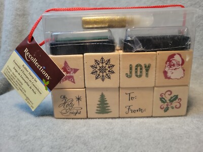Recollections Christmas Rubber Stamp Set 20 Pc Set "Vintage/Antique" B3 ...