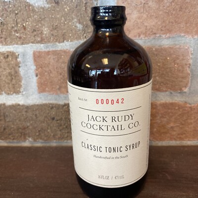 JACK RUDY Cocktail Co Small Batch Tonic 17 oz 503 ml Gin & Rudy ...