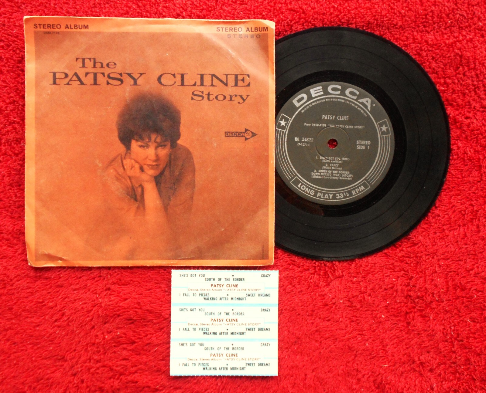 PATSY CLINE THE PATSY CLINE STORY 1963 JUKEBOX EP WITH TITLE STRIPS | eBay