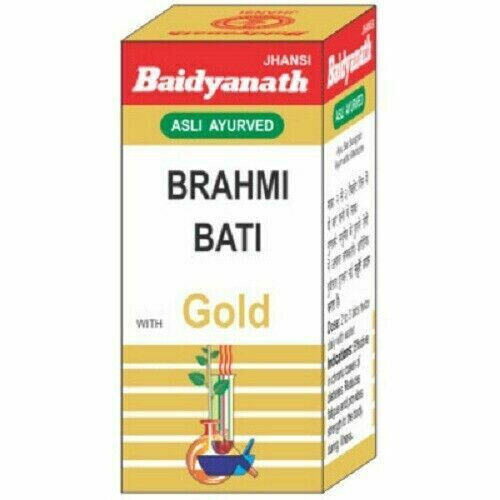 Baidyanath Ayurvedic Brahmi Vati (Gold) Complete Ayurvedic Formula ...