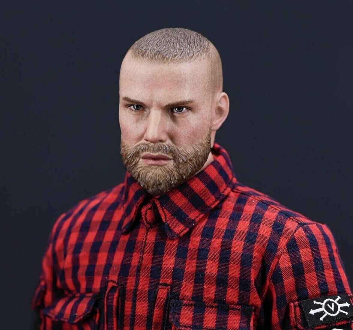 1/6 Male Head Sculpt CIA SOLDIER for 12" Hot toys Phicen Worldbox ...