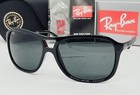 Ray Ban CATS 4000 black/green RB4128 601 60 sunglasses NEW IN BOX ...