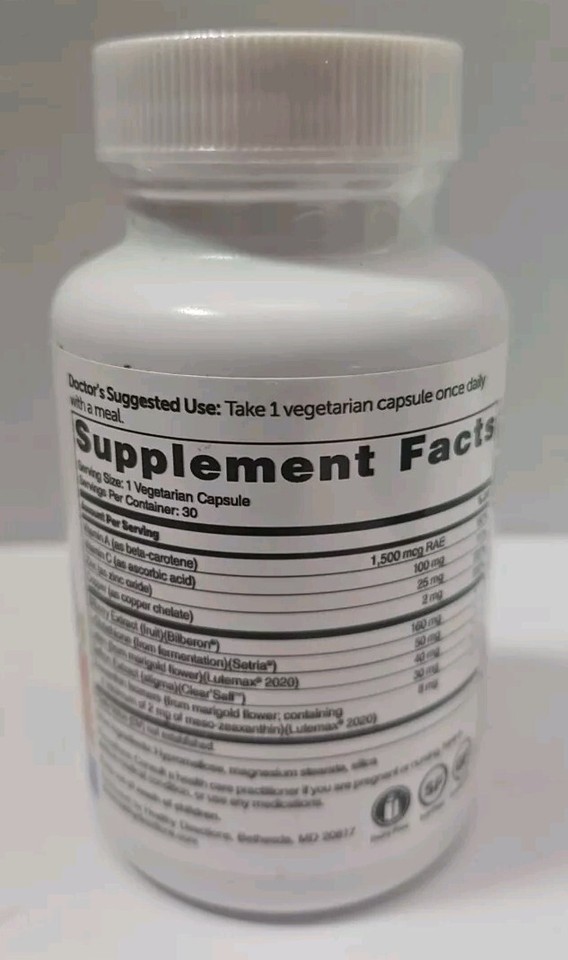 Dr. Whitaker's Vision Essentials Ultra with Lutein | Comprehensive ...