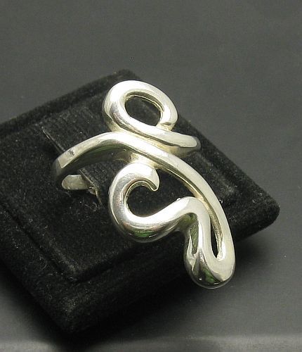 Stylish Long Sterling Silver Ring Solid 925 Handmade Perfect Quality ...