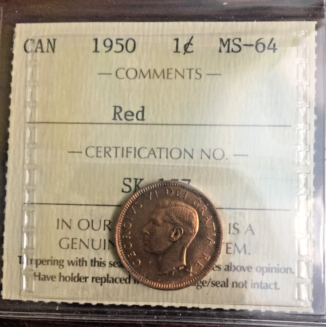 1950 Canadian Cent R MS-64 | eBay