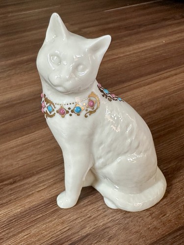 Vintage Lenox Jewels Collection Seated Cat Figurine | eBay
