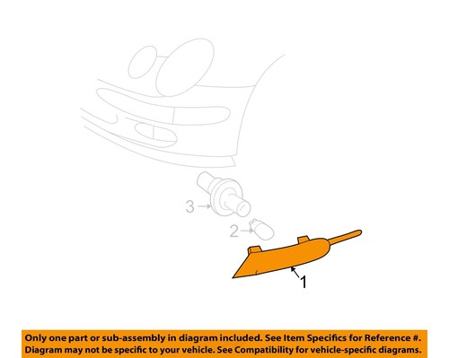 MERCEDES OEM 03-06 E320 Side Marker Lamps-Side Marker Lamp 2118200221 ...