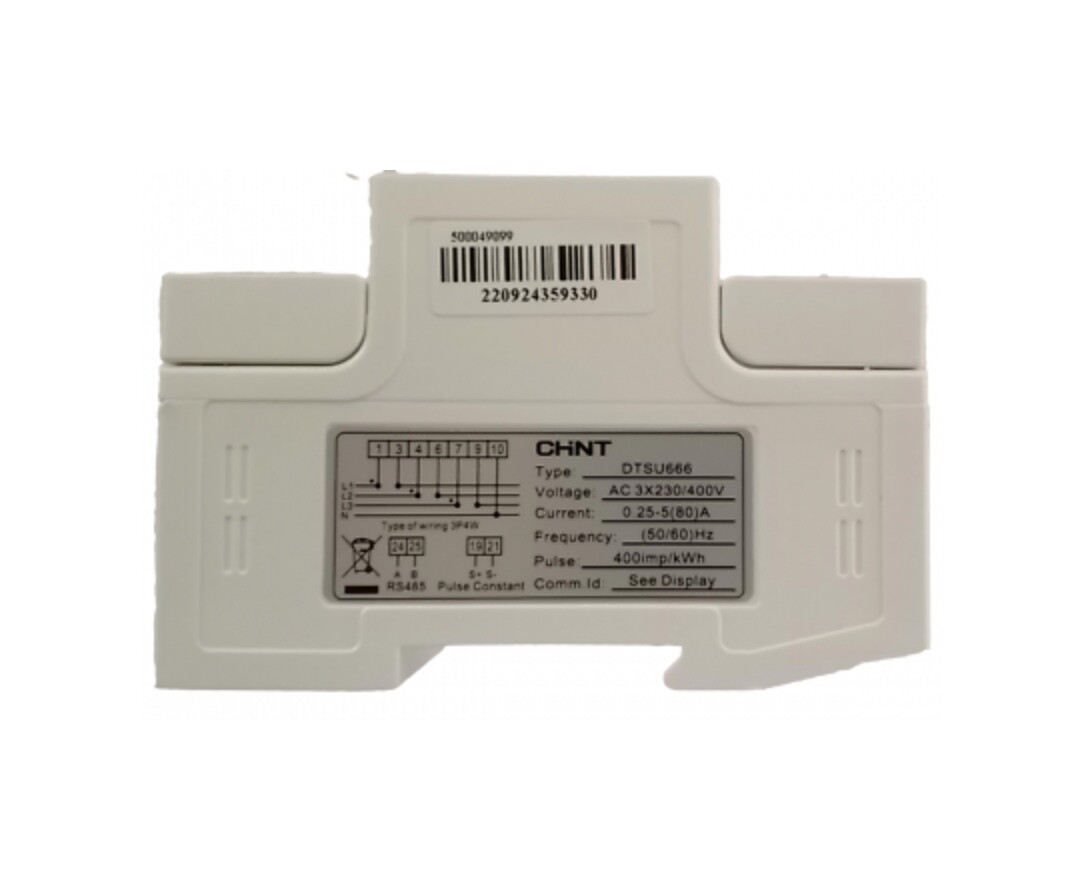 Chint DTSU666 Smart Meter RS485 Modbus Energy Meter Drehstomzähler 80A ...