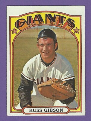 1972 Topps - #643 Russ Gibson - San Francisco Giants - ExMt+ | eBay