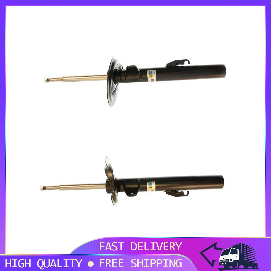 For BMW E38 740i 740iL Pair Set of 2 Front Struts Non-EDC Suspension ...