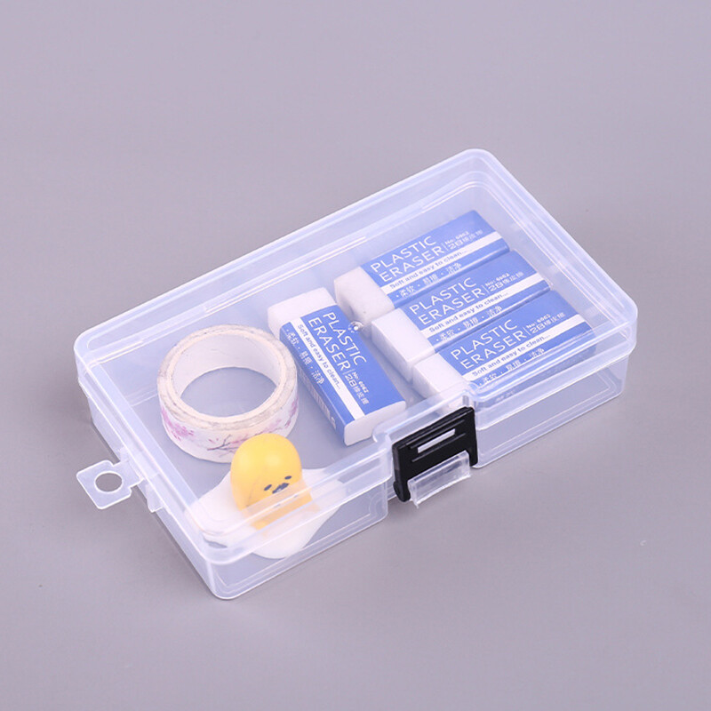 Transparent Plastic Jewelry Beads Storage Case Empty Storage Box Contai ...