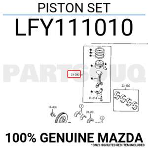 LFY111010 Genuine Mazda PISTON SET LFY1-11-010 | eBay