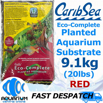 Carib Sea Eco Complete Planted Aquarium Substrate Red 9.1kg (20lbs ...