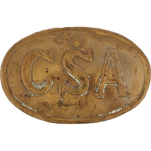 Brass Cs Csa Civil War Confederate States Army Military Vintage Belt ...
