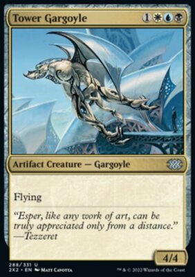 MTG Magic the Gathering Tower Gargoyle (288/603) Double Masters 2022 NM ...