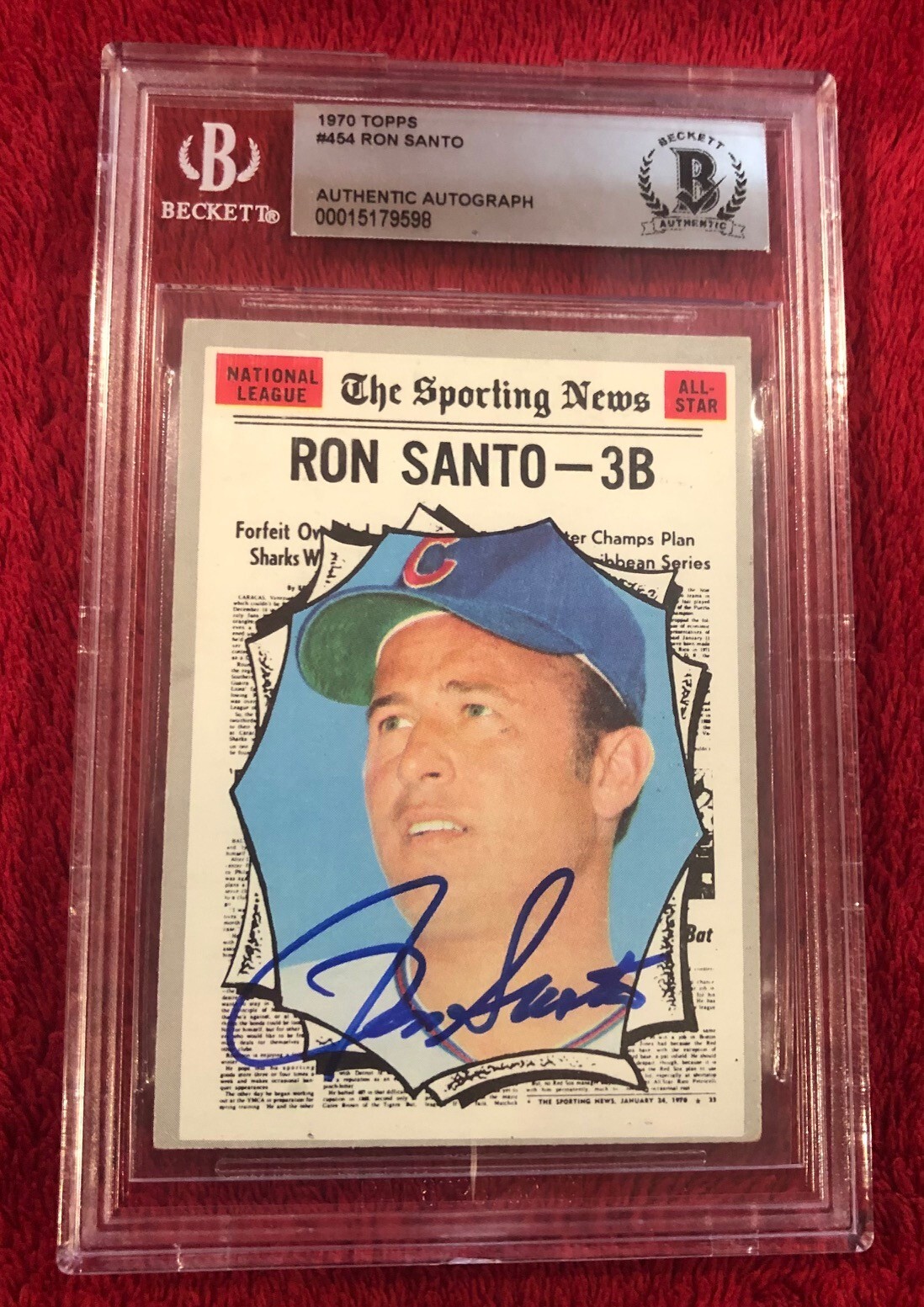 Ron Santo Autographed Memorabilia | Signed Photo, Jersey, Collectibles ...