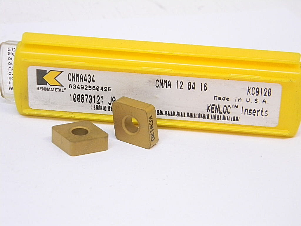 NEW 5PCS. KENNAMETAL CNMA 434 GRADE: KC9120 CARBIDE INSERTS | eBay